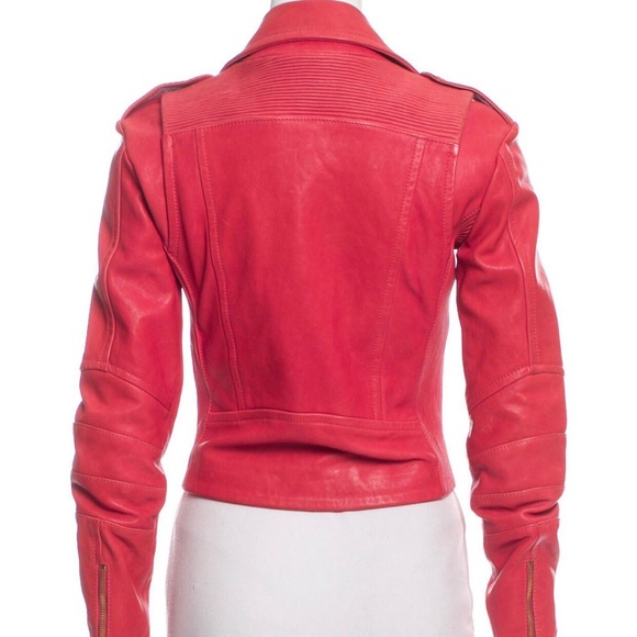 Balmain | Jackets & Coats | Balmain Moto Lambskin Leather Jacket | Poshmark